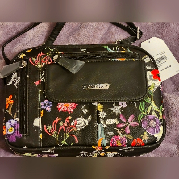 Bags | Multisac Triple Compartment Crossbody Bag Floral | Poshmark